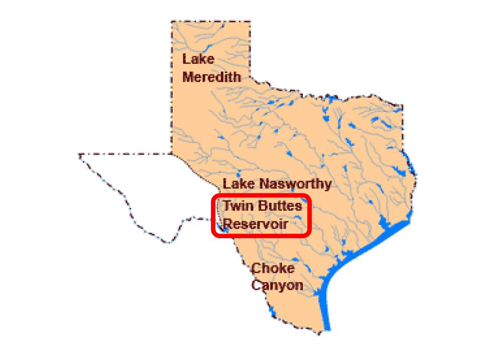 Twin Buttes Reservoir: March 2013