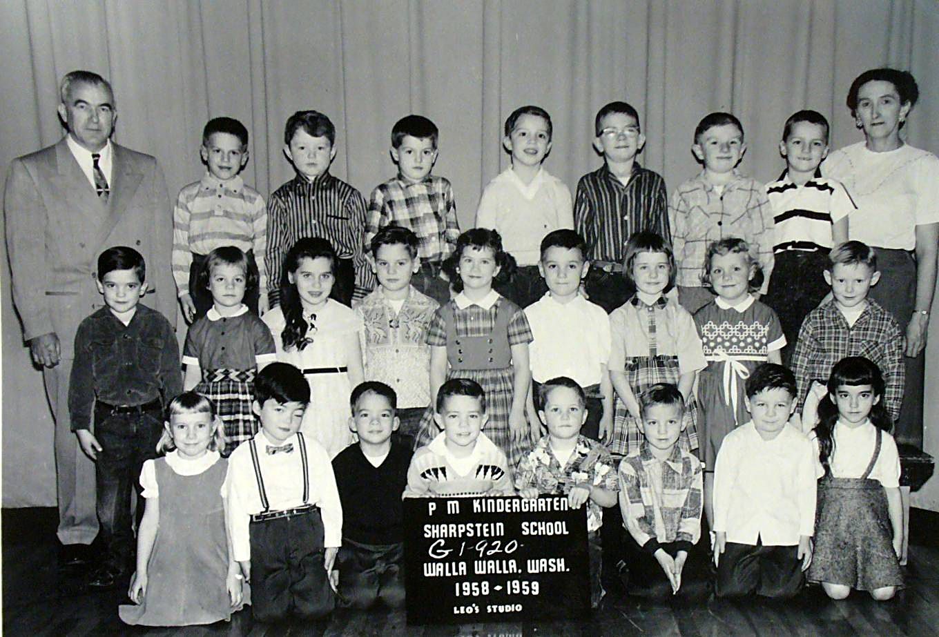 History of Walla Walla Public Schools: Sharpstein Class Photos, 1953-1960