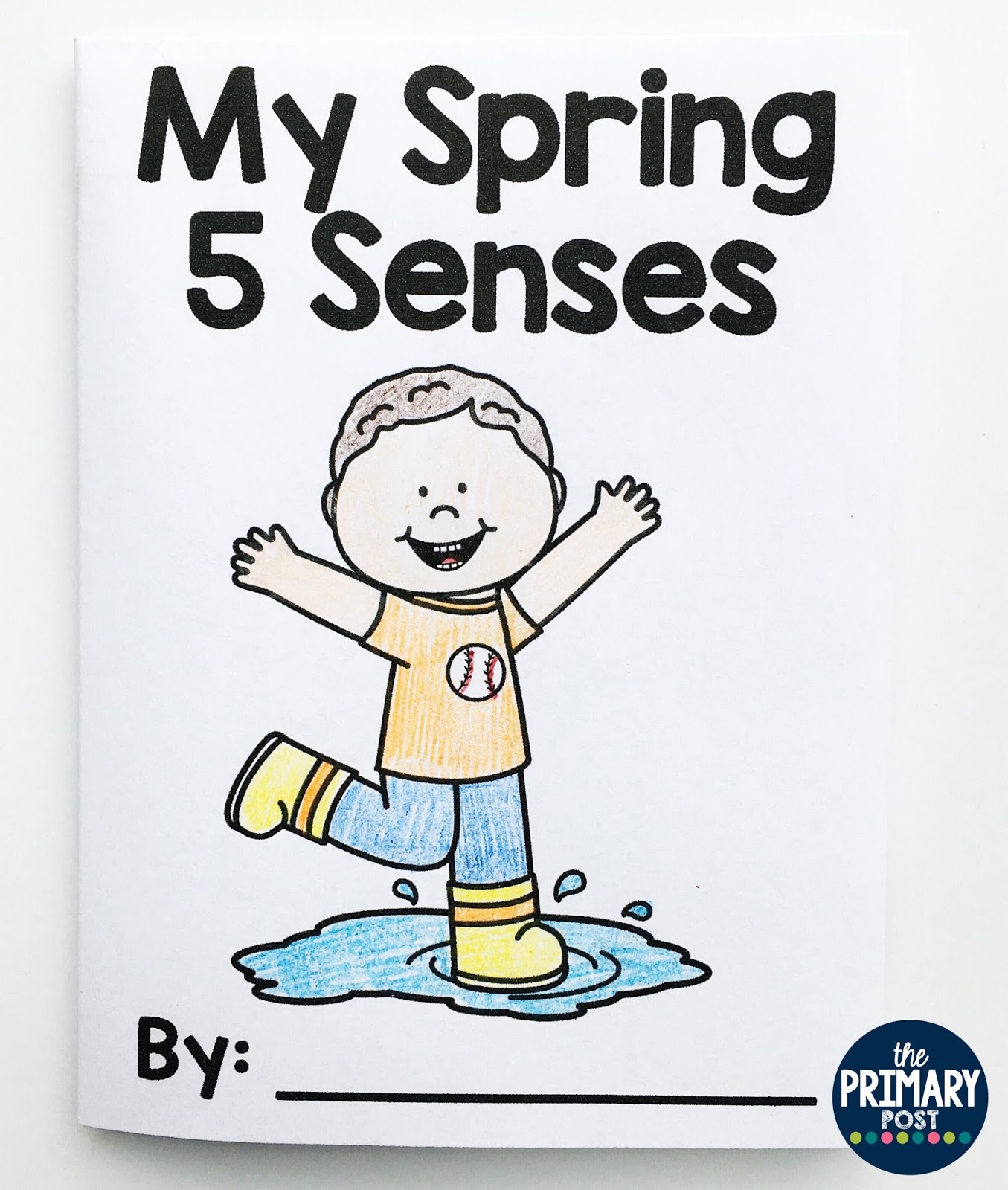 Spring 5 Senses Mini Book FREEBIE - The Primary Post