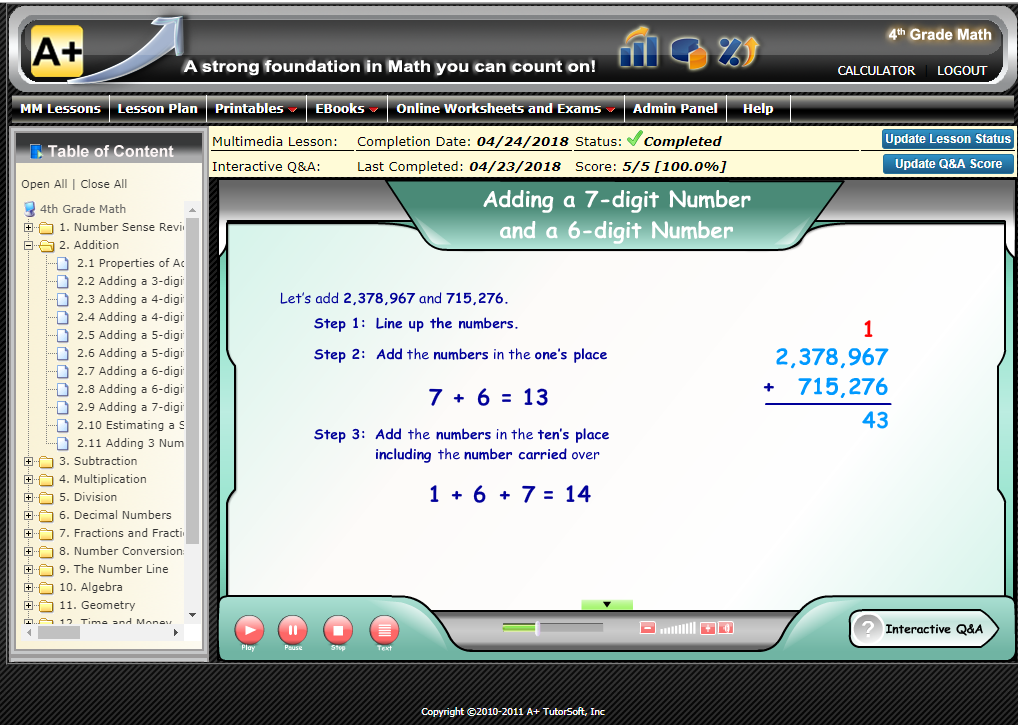 LET'S GET REAL: Homeschool Review Crew: Our Review of A+ Interactive Math