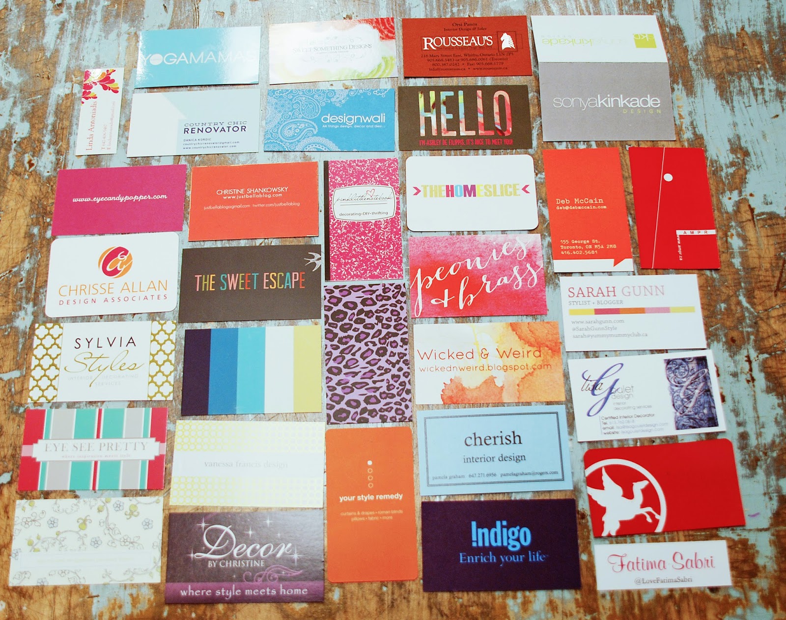 Blogger Business Card Inspiration - Rambling Renovators