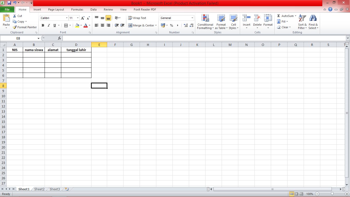 cara membuat form input dan database dengan macro vba di excel: Maret 2015