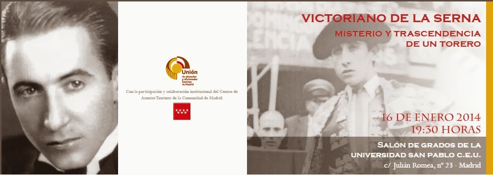 Recortes y galleos: Victoriano de la Serna en el Aula de Tauromaquia ...