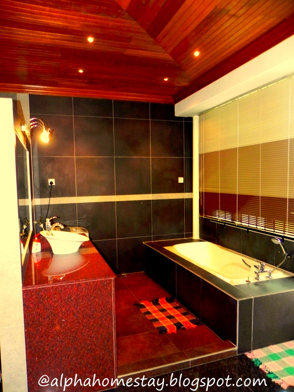Alpha Homestay, Melaka.: Bath Tub & Bilik Air (Studio Mewah)