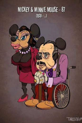 Illustrator gives cartoon characters a makeover showing how they might ...