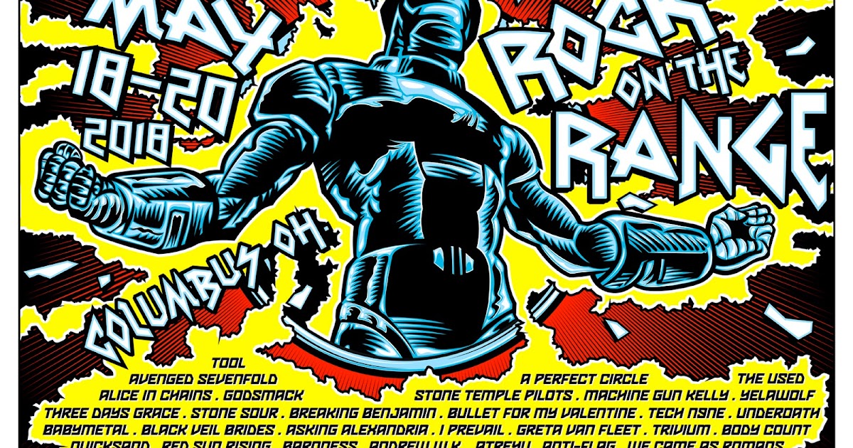 INSIDE THE ROCK POSTER FRAME BLOG: TAZ Rock On The Range Columbus ...