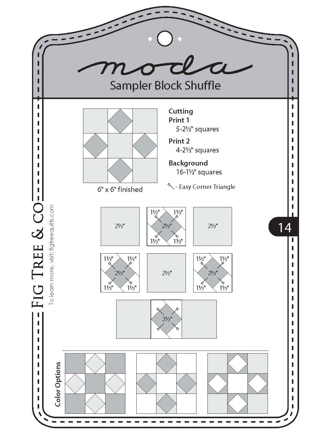 Quilters' Quarters: Moda Sampler Block Shuffle