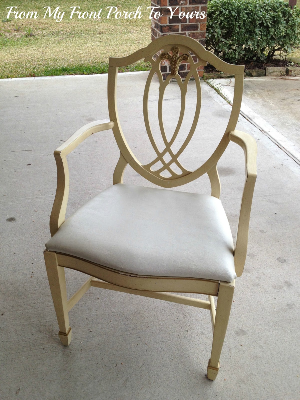 From My Front Porch To Yours: Neoclassical Chair Makeover