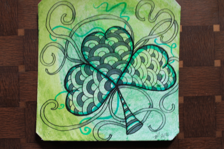 Kiki's Kandyland: Shamrock on Watercolor