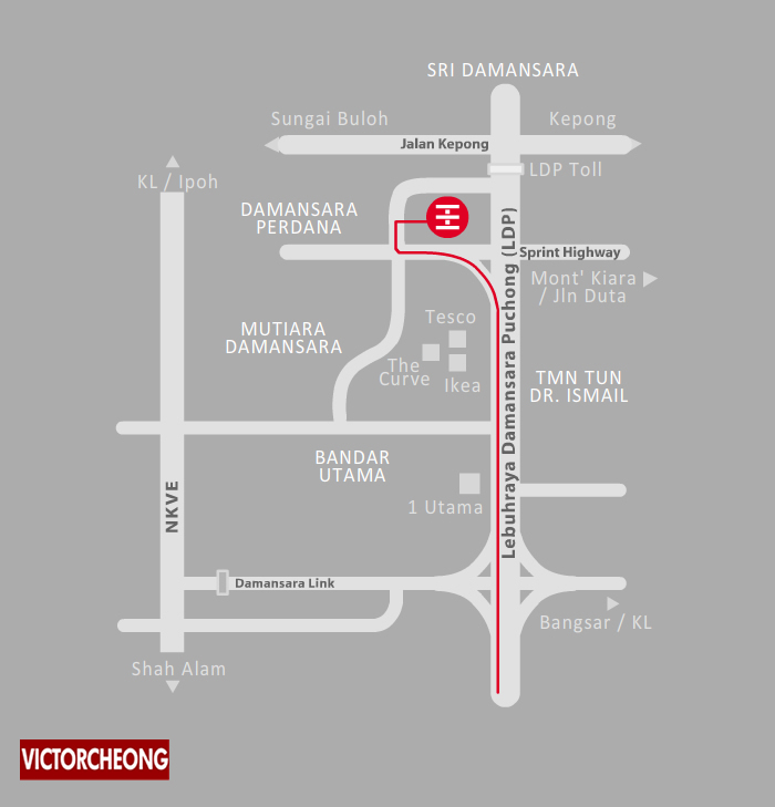 EMPIRE DAMANSARA @ Damansara Perdana: Location map