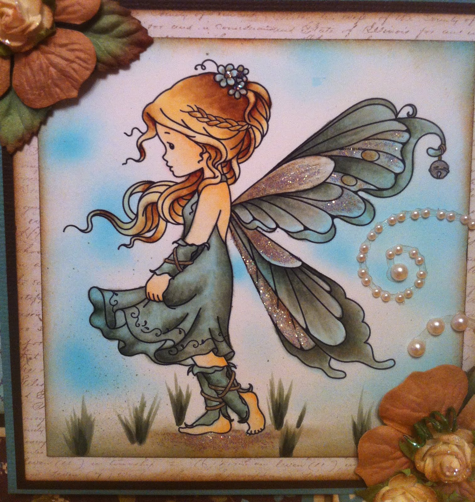 Wind Walker Altered Arts: Wee Silver Fairy of Gossamer and Gold