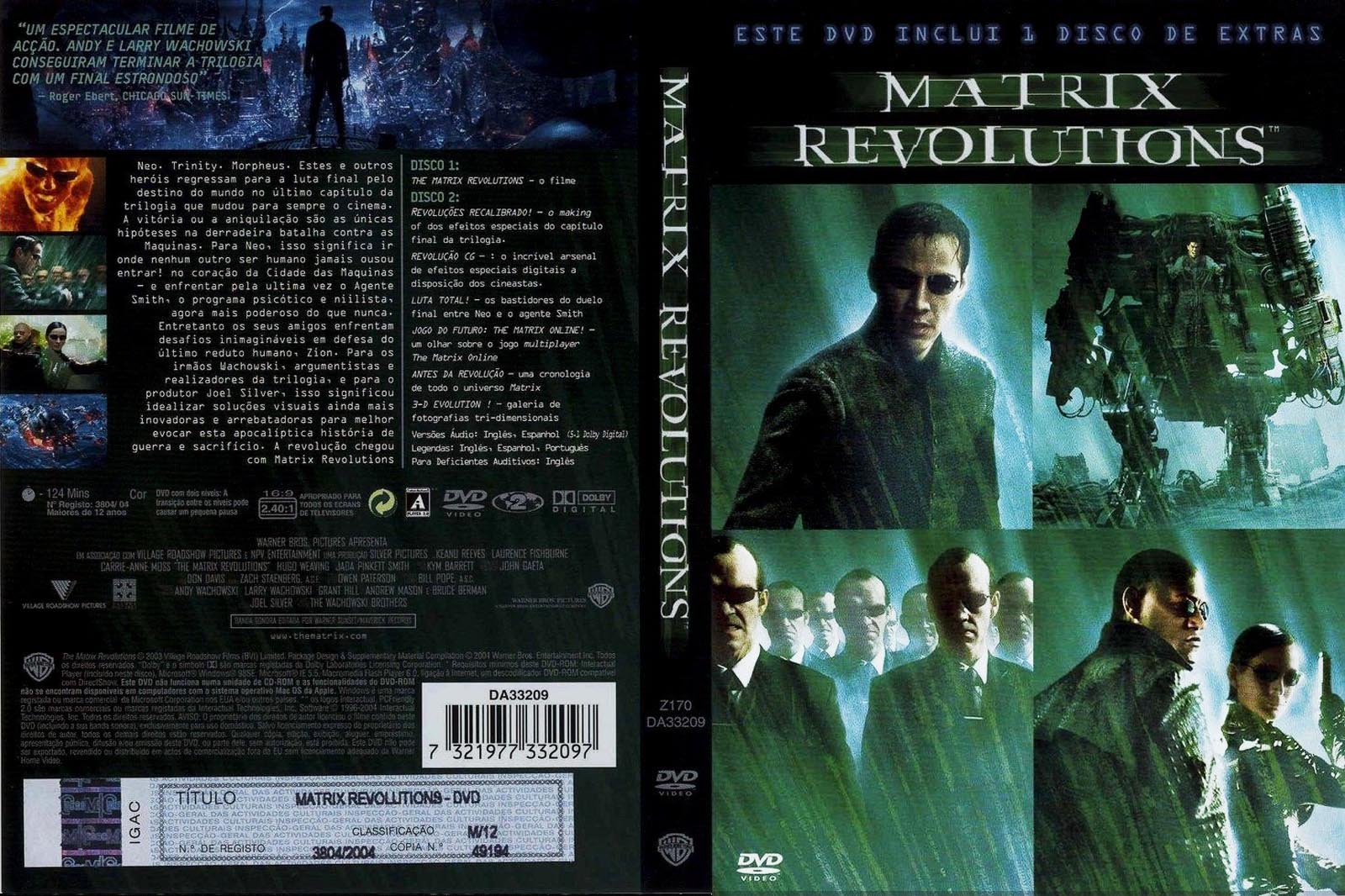 MATRIX 3 ~ CAPAS DE FILMES EM DVD