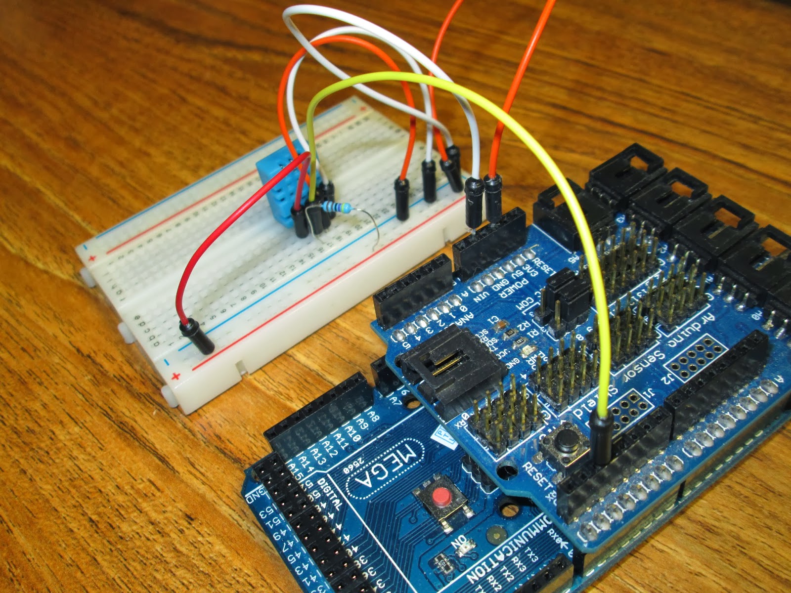 Projects from Tech: DHT11 with Adafruit Library and Arduino Mega 2560