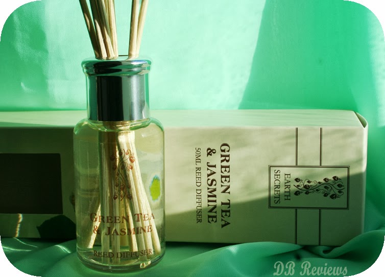 Earth Secrets - Green Tea & Jasmine Reed Diffuser - DB Reviews - UK ...