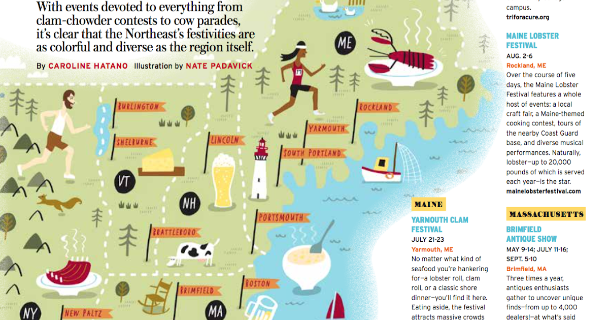 I Draw Maps: Illustrated Map of the Northeast US for Hannaford ...