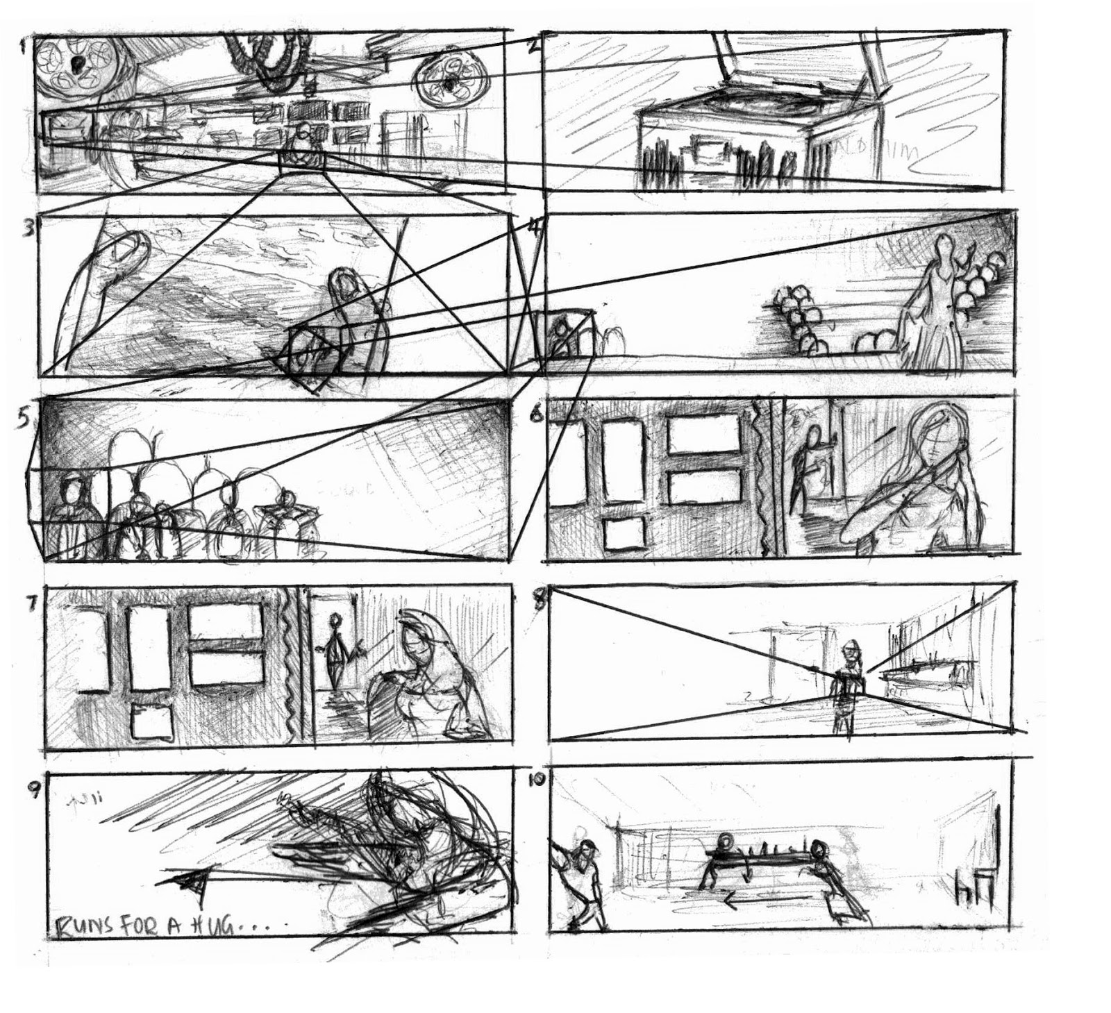 Akinbiyi Babarinde: From Script to Screen - Rough Storyboard
