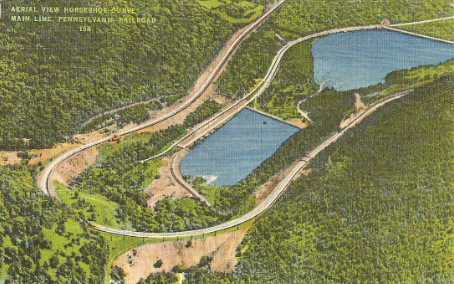 Retiring Guy: Aerial View Horseshoe Curve Main Line, Pennsylvania ...