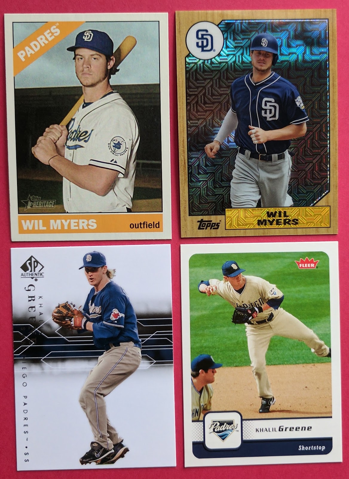 Baseball Card Breakdown: Card stacks from new guys