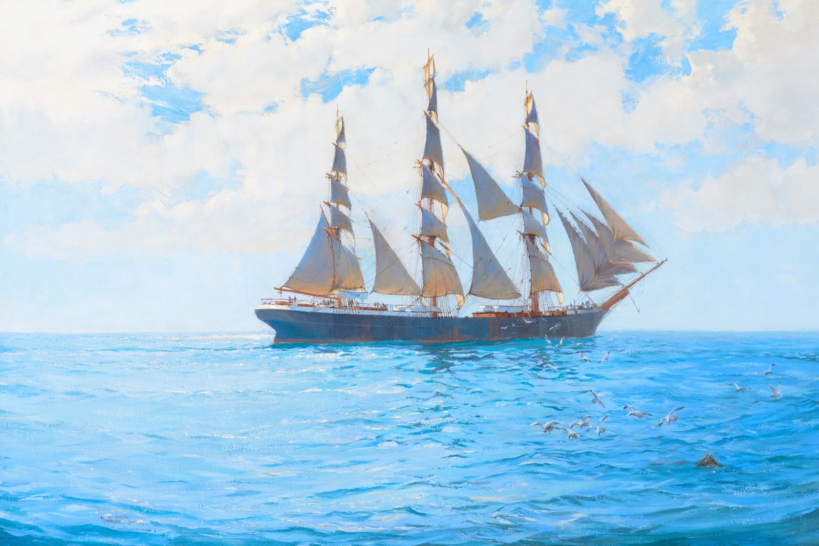 Art Blog: 13 Classic Works of Art, Marine Paintings - With Footnotes, #30b