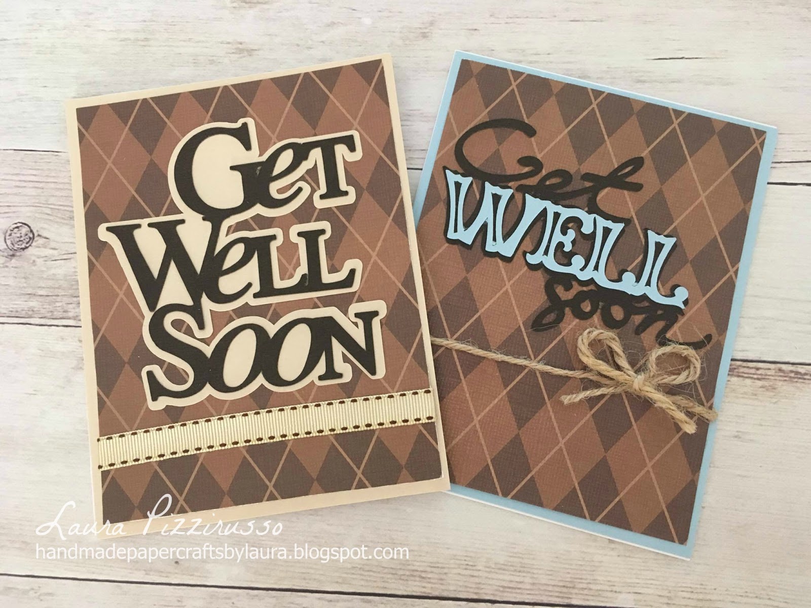 Handmade Papercrafts by Laura : Get Well Card Set
