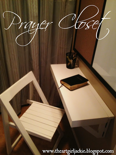 The Art Girl Jackie: Surprise Design Project - Prayer Closet