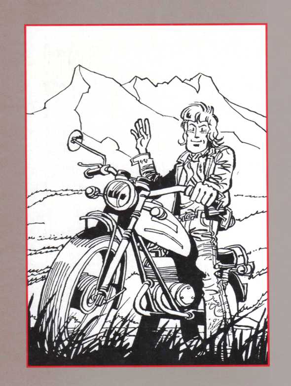 MOTORCYCLE 74: Comic book motorcycle