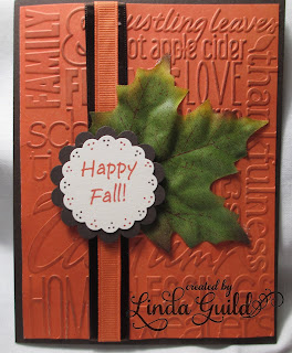 Nothin' Fancy: Embossed Fall Card