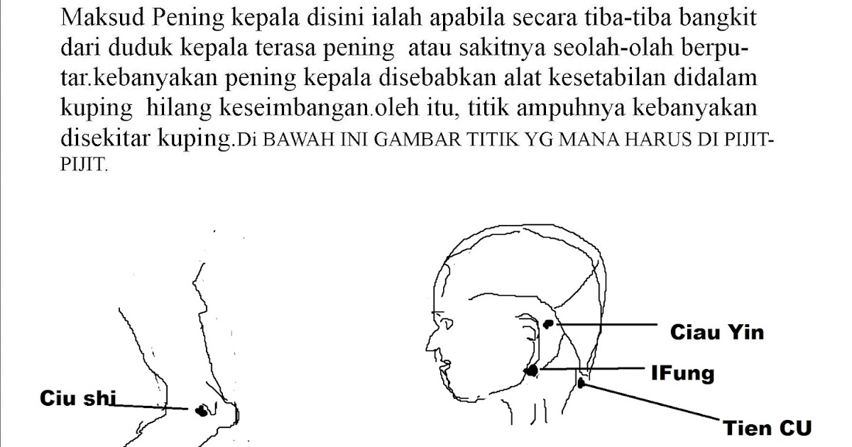 RAHASIA TABIR ILAHI: CARA MENGATASI PENING KEPALA