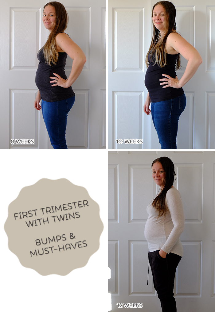 First Trimester with Twins: Bumps and Must-Haves / Habitual Homebody