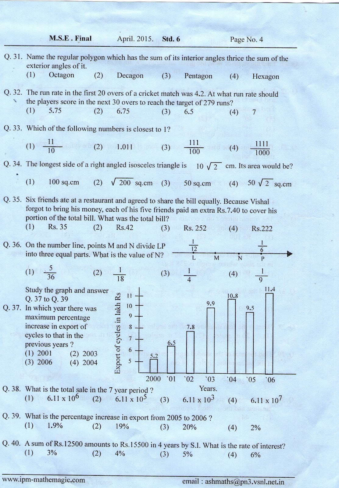 Preparations for IPM, MTSE, Olympiad, MAT, Scholarship,CBSE, ICSE ...