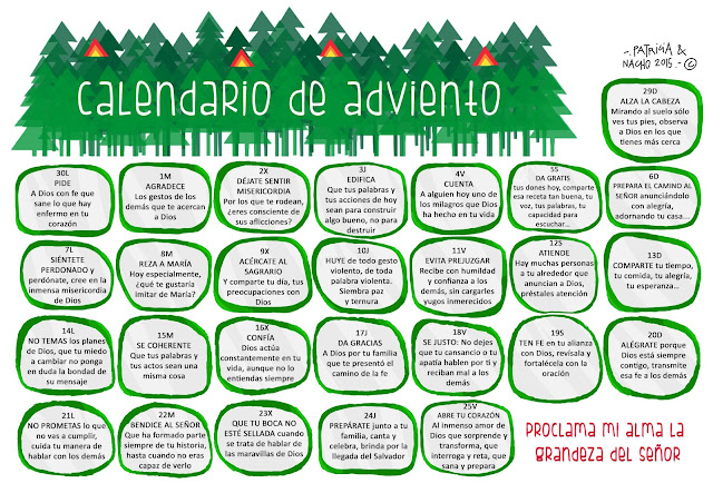 Recursos para mi clase: CALENDARIO DE ADVIENTO (PATRICIA ROJO Y NACHO)