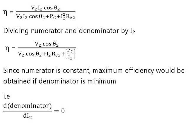 Efficiency of a Transformer