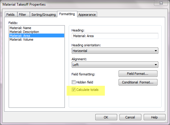 How to Create a Material Take Off ~ SHORTCUT KEYS