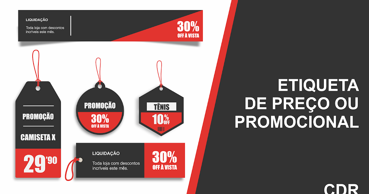 Etiqueta de preço ou promocional - Vetores Download