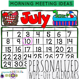 JAZZ UP Your Morning Meetings with CALENDAR | Superteach's Special Ed Spot