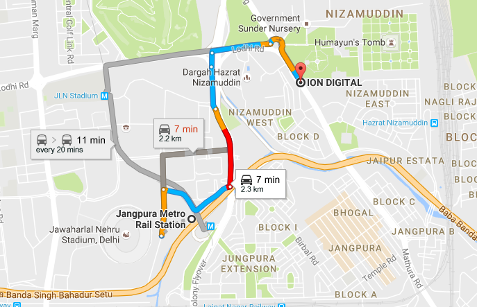 ExamcenterDada: How to reach Ion Digital Zone : Mathura Rd, Block A ...