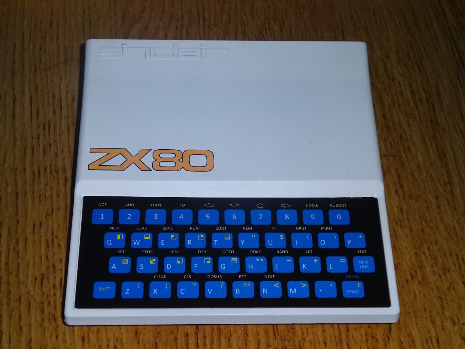 Tynemouth Software: ZX80 Keyboard Overlays
