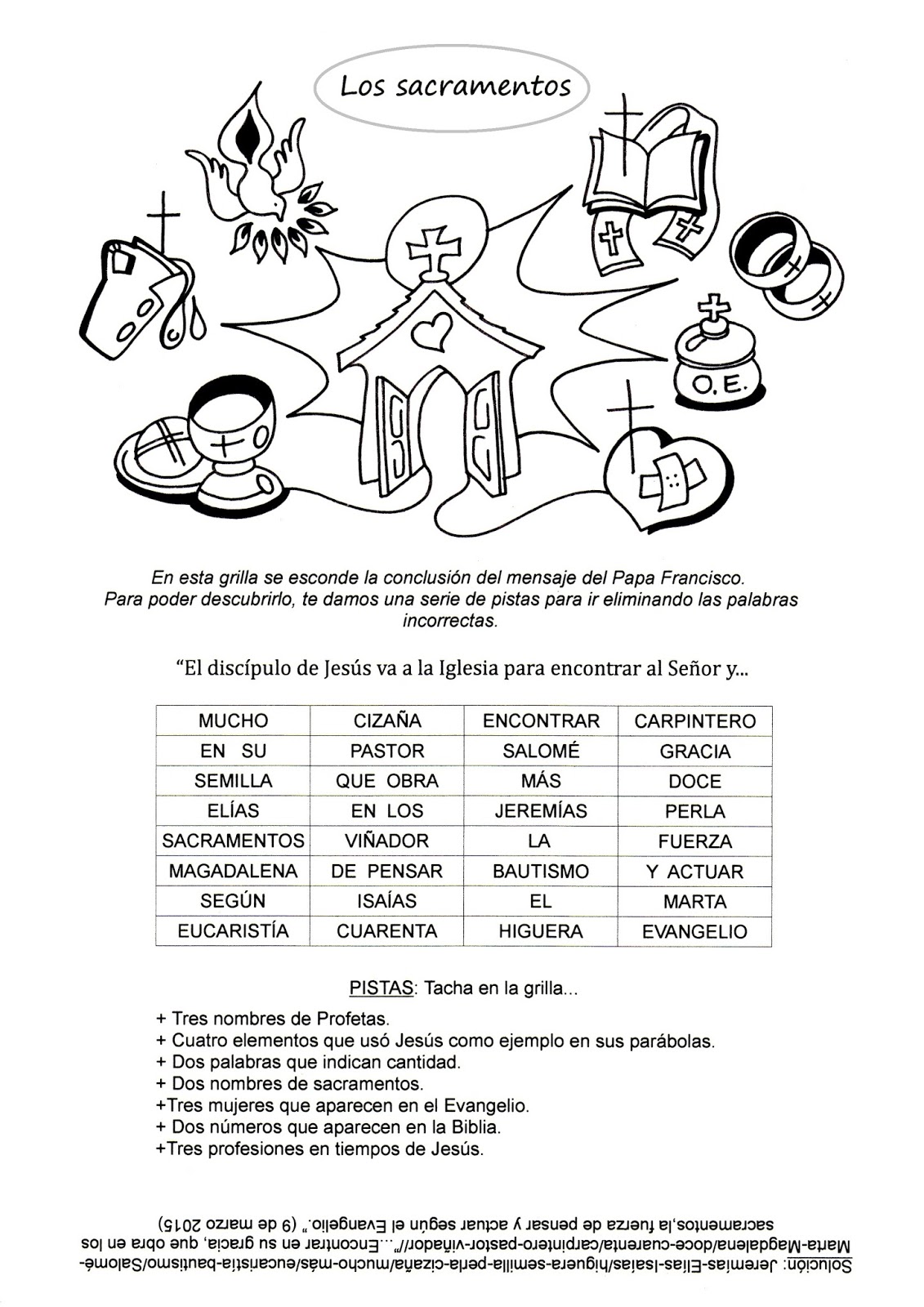 La Catequesis (El blog de Sandra): Recursos Catequesis Los Sacramentos