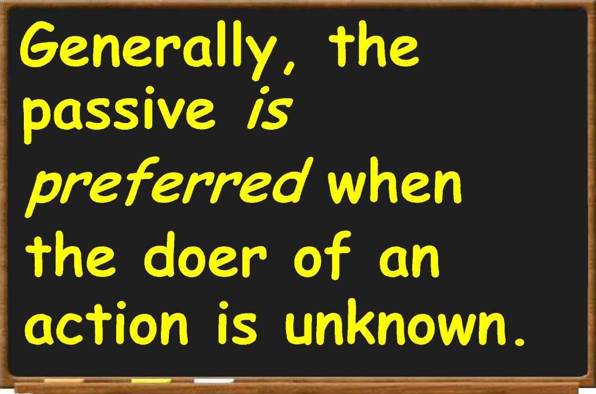 English Honori Garcia: Passive Voice Cartoons