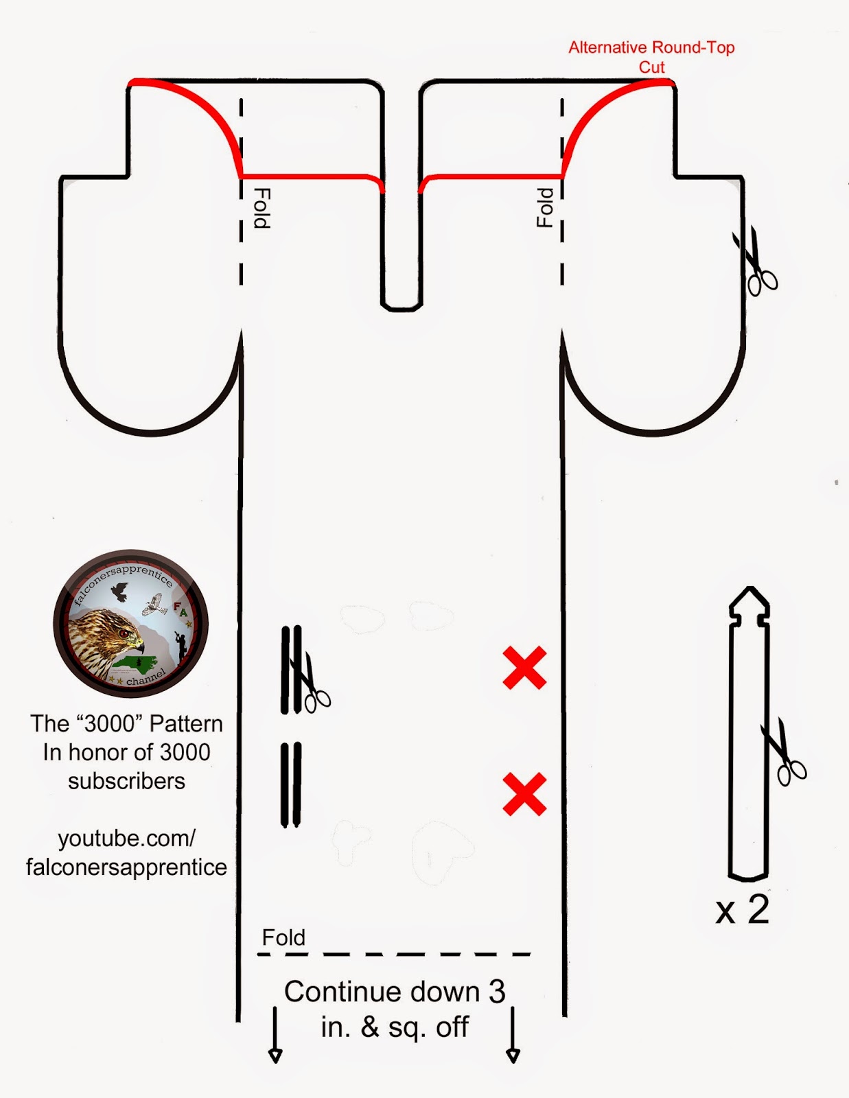 Hood Protector Pattern: "The 3000" Hood Protector Pattern