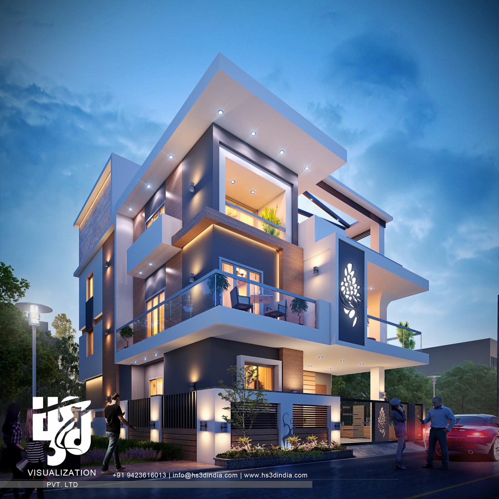 3D EXTERIOR NIGHT RENDERING