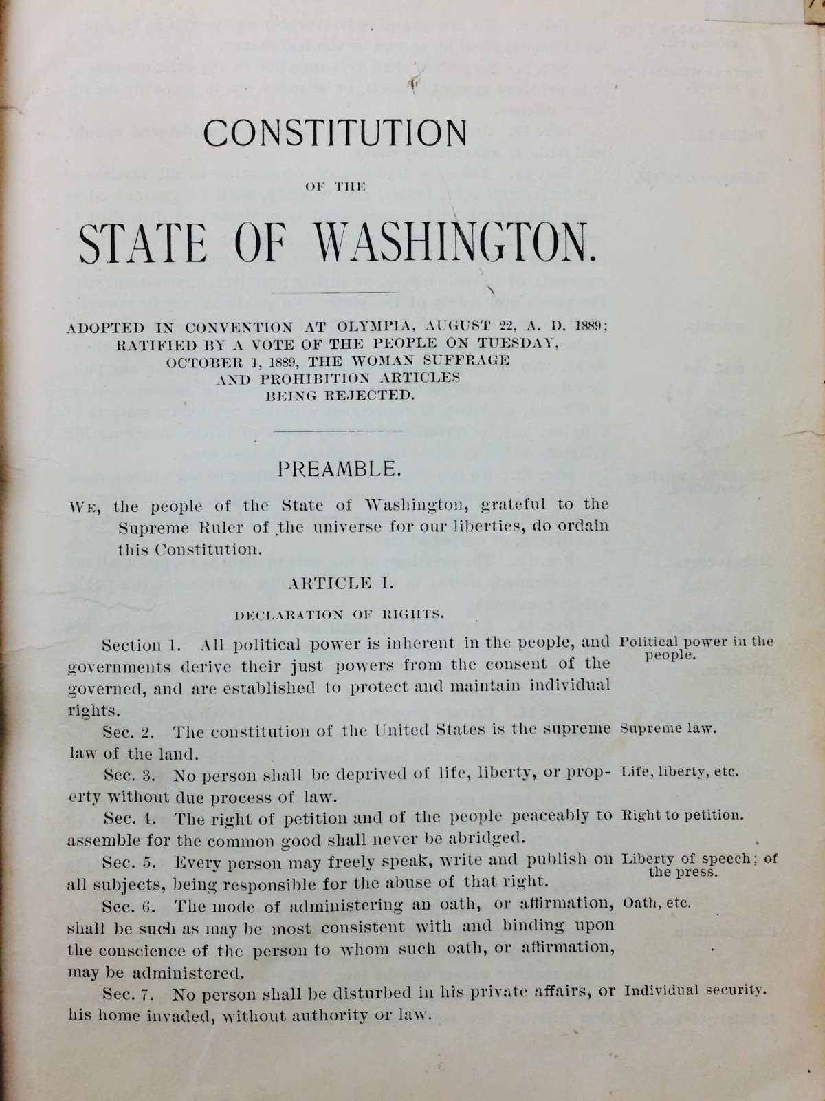 Gallagher Blogs: Washington, the 42nd State