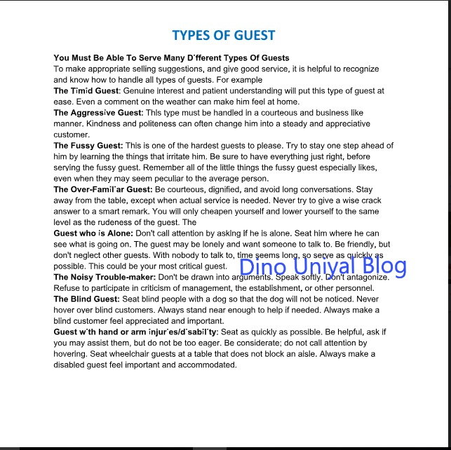 Types Of Guest: You Must Know