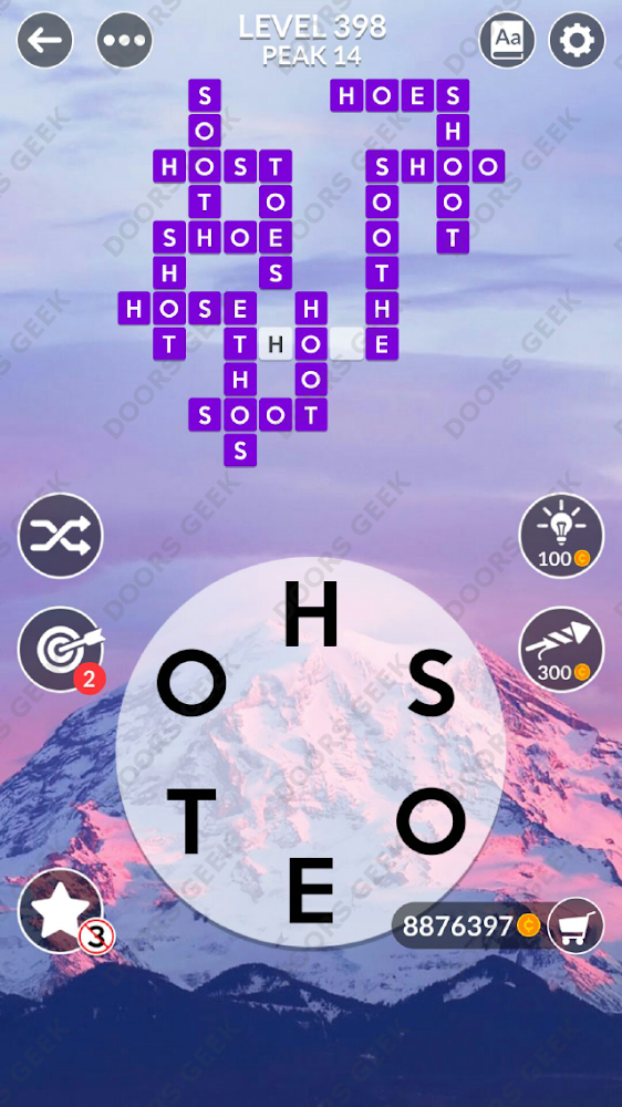 Wordscapes Level 398 Answers ~ Doors Geek