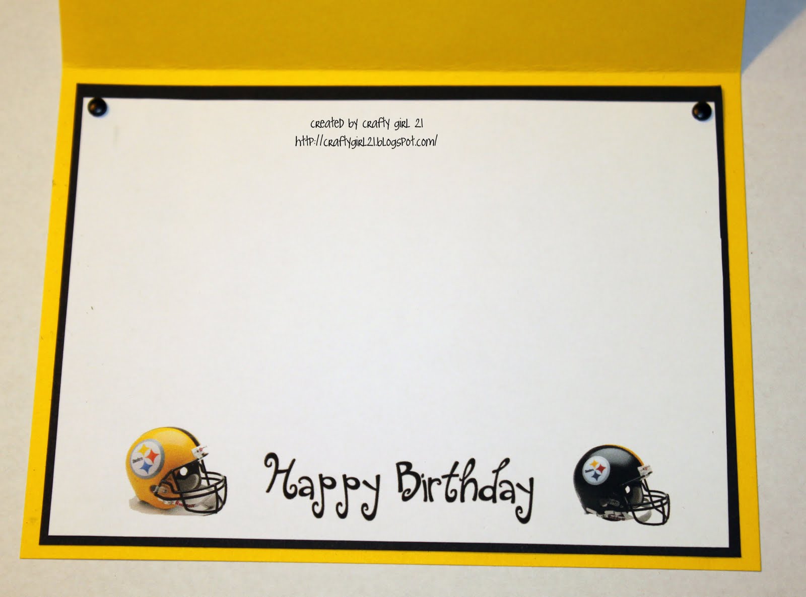 Crafty Girl 21!: Sport Themed Birthday Cards