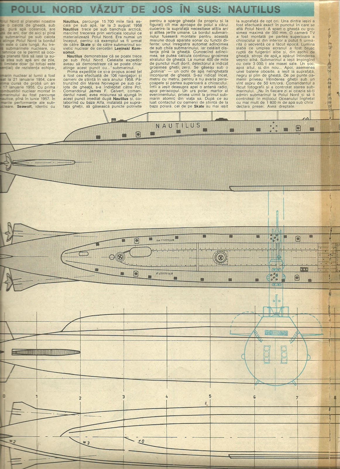 NAVOMODELE : SUBMARINUL "NAUTILUS"