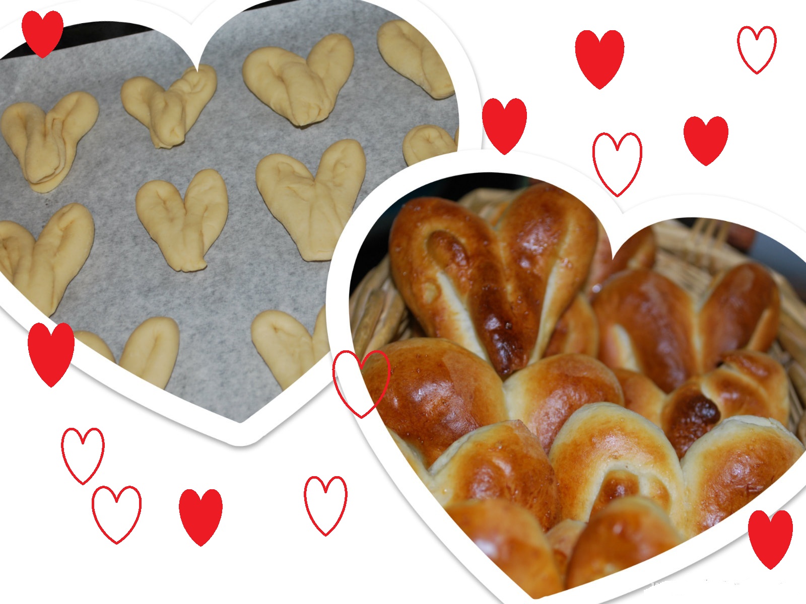 Porque me gusta lo fácil: Corazones de pan