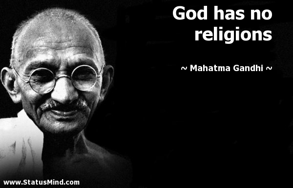 Mahatma Gandhi Quotes On Religion And Spirituality ~ WiserQuote