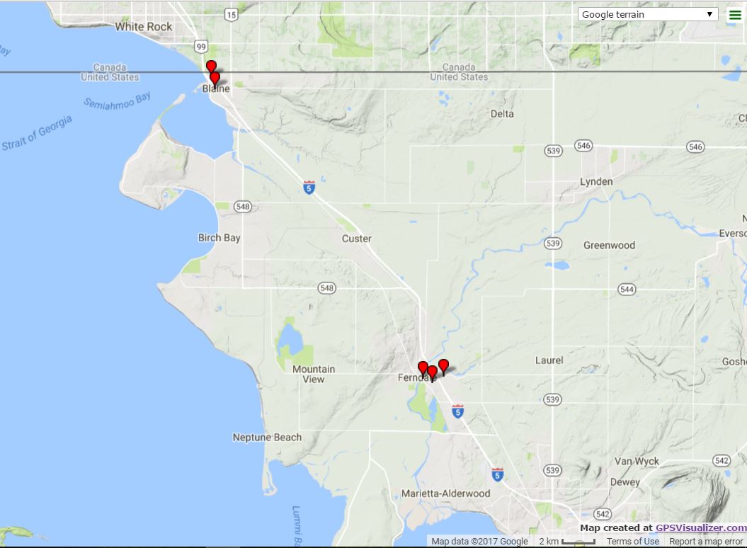 Adventures Of A Pine Cone Spider Collector: 12-Feb-2017 Ferndale ...