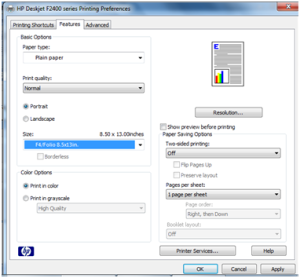 Cara Membuat Ukuran Kertas F4 di Printer HP Laserjet dan Deskjet ...